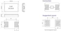 China High Precision 6I Series SMD5032 Glass Crystal Unit 8MHz To 54MHz For PC PDA DSC USB Interface Card for sale