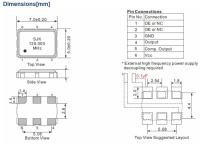 China SMD 7050 VCXO CMOS 1-200MHz 3.3V ±25ppm -40~+85℃ for sale