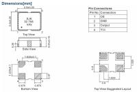 China SMD 2520 RTC Oscillator With 32.768KHz Real Time Crystal Oscillator 1.8-3.3V CMOS for sale