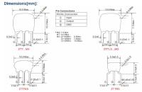 China DIP Type 3Pins ZTT Ceramic Resonator With 1.79MHz~60MHz For Telecommunication for sale