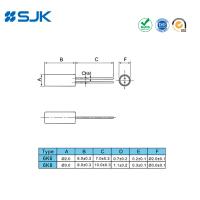 China 3 X 8mm Through Hole Crystal Resonator With 32.768KHz 12.5pF ±20ppm -20~+70℃ for sale