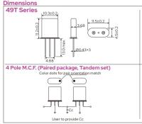 China Dip Type 3 Pins 49T Crystal Filter 10.7MHz Channel Spacing 12.5KHz 3dB ±3.75KHz Bandwidth for sale