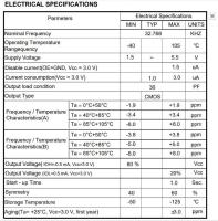 China 3225 10PADS 32.768KHz TCXO With 1.5-5.5V CMOS ±8ppm-40~+105℃ for sale