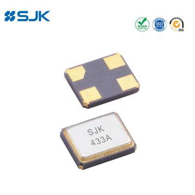 China SMD 3225 SAW Resonator 433.92MHz ±75KHz 4 pads for Remote Control Security Alarm for sale