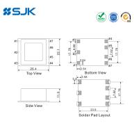 China SMD 25.4 X 22mm 7PIN OCXO,100.000MHz,5.0V,sine Wave,-40+75℃±30ppb For Frequency Synthesiser,  Oven Controlled Crystal Oscillator for sale