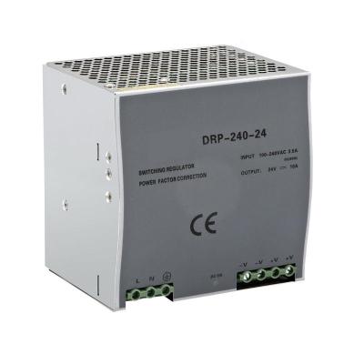 China DRP-240-24 single output DIN rail power supply 240W 24V 10A for sale