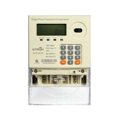 China STS Standard Smart Prepaid Electricity Meter with Keypad for sale