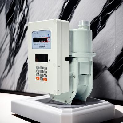 China Stron STG16-A Prepaid Gas Meter G1.6 Domestic LCD Display RF Wireless 99999.999 Cubic Meters for sale