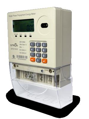 China Stron STE38-S 3×230V STS Certified Smart Prepaid Electricity Meter Class 1.0 for sale