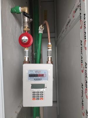 China Prepaid Gas Meter with LCD Display RF Wireless 0.5-10 Bar Working Pressure for sale