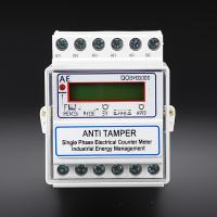 China Single Phase Smart Prepaid Electricity Meter 220V 300 Unit Capacity Anti Tamper for sale
