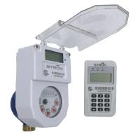China STS DN15mm Prepaid Water Meter ISO 4064 ClassB 8 Years Battery Life Brass Body for sale