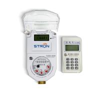 China Prepaid Smart Water Meter Brass Body IP68 LCD Monitor Anti-Theft 165mm Size for sale