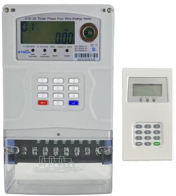 China STE38-S STS High quality three-phase keypad-type prepaid electricity meter for sale