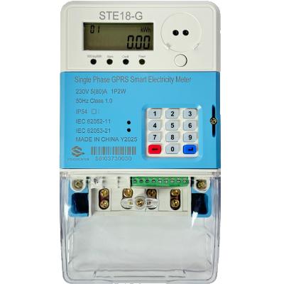 China 4G & RF Module Wireless Remote Control Single-Phase Electric Prepaid Meter - STS Secure Encryption, Reset & Anti-Tampering, Prepaid Smart Energy Meter for sale