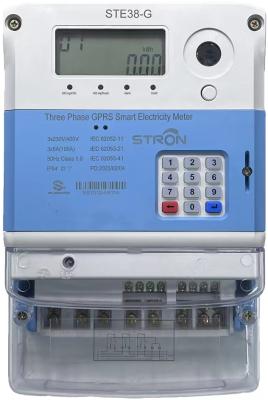 China STS Smart GPRS Three Phase Prepaid Electricity Meter CIU 1 Accuracy Class 230V for sale
