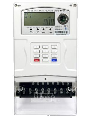 China IEC62055-31 STS Three Phase Prepaid Meter 100A Anti-Tampering LCD Electric Meter for sale