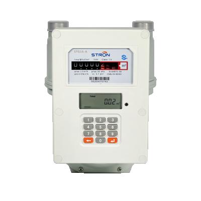 China Stron STG16-A Prepaid Gas Meter G1.6 Domestic with Valve Control -30 to 60C for sale