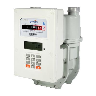 China STS Prepaid Smart Gas Meter G1.6 G2.5 G4.0 LORAWAN Vertical Aluminum Housing for sale