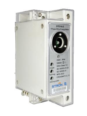 China IP54 DIN rail single-phase prepaid meter supporting PLC, LoRa, RF and two-wire protocolsClass 1 Accuracy Class Optimized for and Electrical Meter Calibration for sale