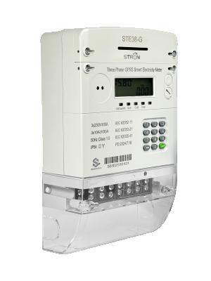 China Three Phase STS Prepaid Electric Meter 100A GPRS Remote Reading Tamper Proof for Industrial Commercial for sale