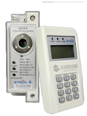China Stron STE18-D Smart Prepaid Electricity Meter Class 1 Accuracy IP54 Single Phase 230V for sale