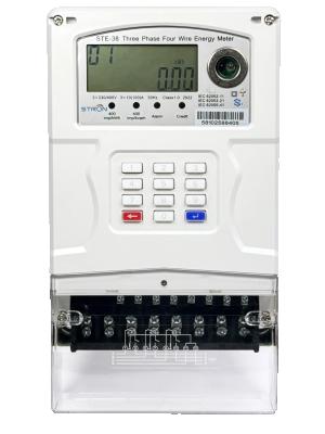 China Smart Prepaid Electricity Meter Single Phase 230V 30-120% Keypad Type IP54 Load Management for sale