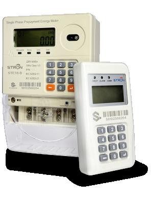 China Smart Prepaid Electricity Meter Single Phase 230V IP54 Token Type with Stronpay Vending Software for sale