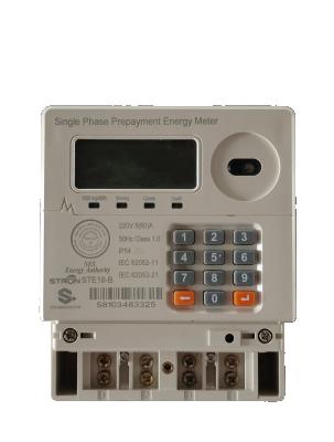 China STS Standard Prepayment Energy Meter Single Phase 230V 80A Class 1.0 IP54 for sale