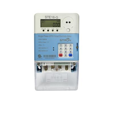 China STE18-G Prepaid Smart GPRS Single Phase Electricity Meter+CIU for sale