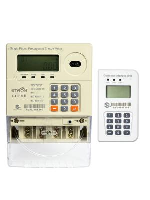 China STS Prepaid Meter Split Keypad Design RF Communication Anti-Tamper 20-Digit Token Energy Management for sale