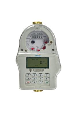 China RF Communication Module Enabled Prepaid Water Meter Large battery capacity Featuring Plastic Electroic Part Case and Operating Temperature Range for sale