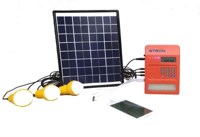 China ST388 30W Anti-UV Solar System with 2000mAh Li-ion Battery and 6000mAh Controller for Mobile Charging and LED Lighting for sale