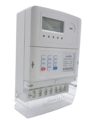 China STE38-A STS Standard Prepaid Three Phase Electricity Meter 100A Max Current IP54 Rated for sale