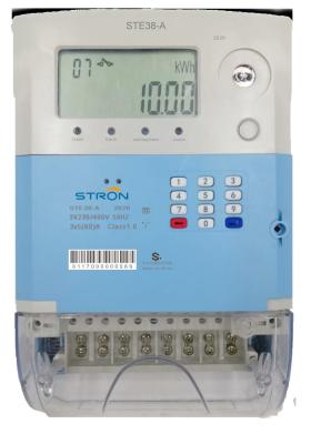 China STE38-G GPRS Stron STS Standard Prepaid Three Phase Four Wire Electricity Meter for sale