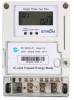 China Smart IC Card Prepaid Electricity Meter 220V 80A Auto Scroll Display Single Phase for sale