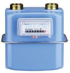China Two Pipe 0.8L Compact Gas Flow Meter , 1.6m3/H Diaphragm Gas Meter for sale