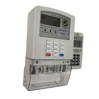 China Split Keypad Prepaid Single Phase Electricity Meter 80A 230V with CIU Interface for Token Recharge for sale