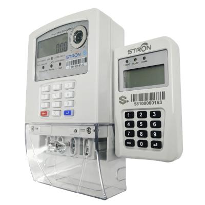 China STE18-S Split Keypad Single Phase Prepaid Electricity Meter with CIU - 230V 80A STS Compliant for sale