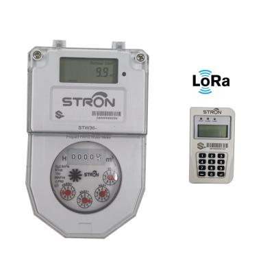 China IP68 Prepayment Water Meter , 3/4