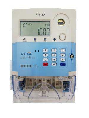 China STS Compliant Prepaid GPRS Communication Keypad Mono-Phase Electricity Meter for sale