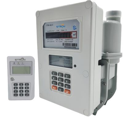 China ISO 14001 4m3/H Smart Prepayment Gas Meter With LCD Diaplay for sale