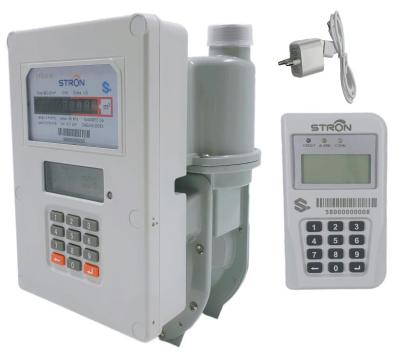 China ISO14001 STS Prepaid Gas Meter with Automatic Valve Control - 1.6-4 m³/h Flow Rate & IP67 Waterproof for sale