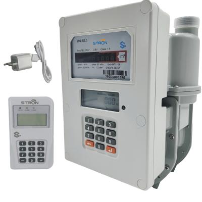 China Residential 70kPa 1.2dm³ Smart Gas Meter with Automatic Valve Control and STS Standard Compliance for sale