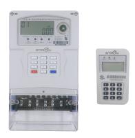 China Three Phase STS Standard Split Keypad Smart Prepaid Electric Meter 100A 230V Remote Control for sale