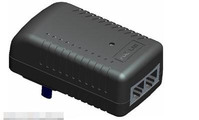 China 7.5W 15V 0.5A Wall Plug POE Power Injector with 100M Ethernet Support and 4KV Surge Protection for sale