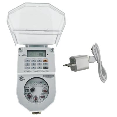 China STS Standard Keypad Prepaid Smart Water Meter DN15-25mm with 8-Year Battery Life and IP68 Protection for sale