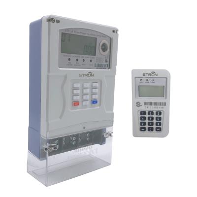 China STS Standard Split Keypad Type Residential Smart Three Phase Electric Meter 100A IP54 for sale
