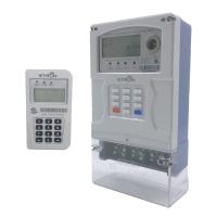 China Residential Smart Split Keypad LORA-RF Three Phase Electric Meter 230V 80A STS Prepaid for sale