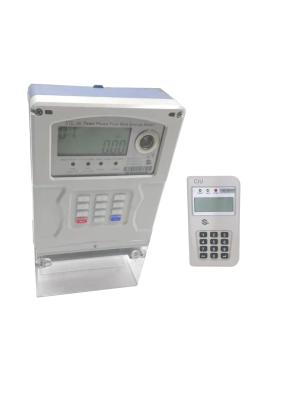 China IP54 Smart Prepaid Three Phase Electricity Meter 3x230V 100A with CIU for sale